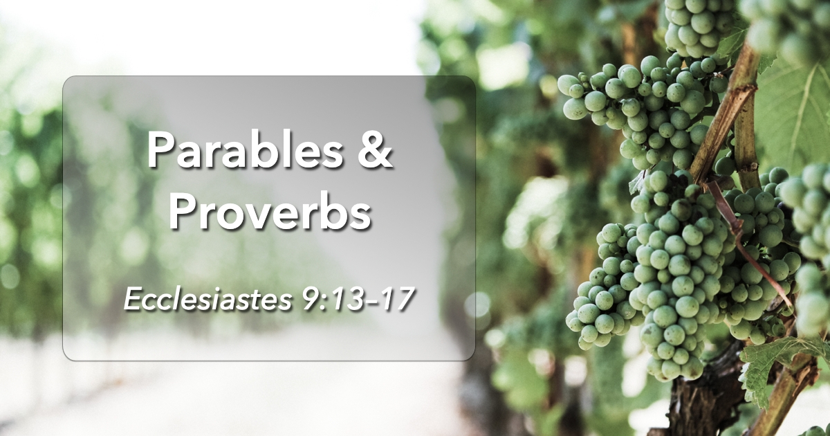 Glencairn Baptist Church – Parables and Proverbs