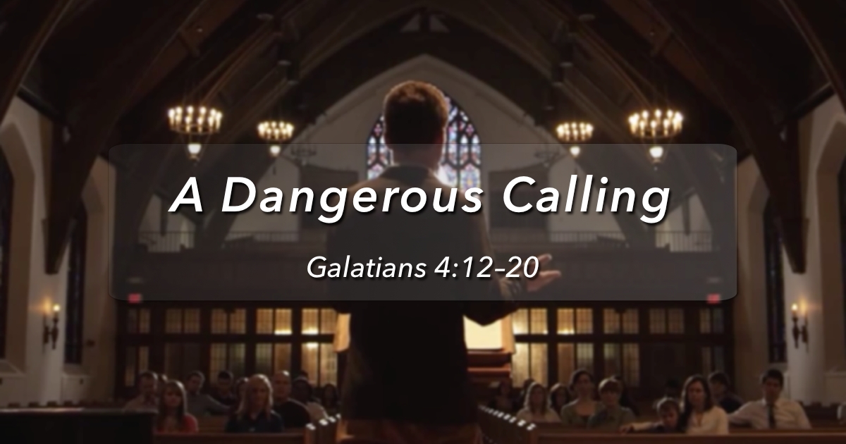 Glencairn Baptist Church – A Dangerous Calling