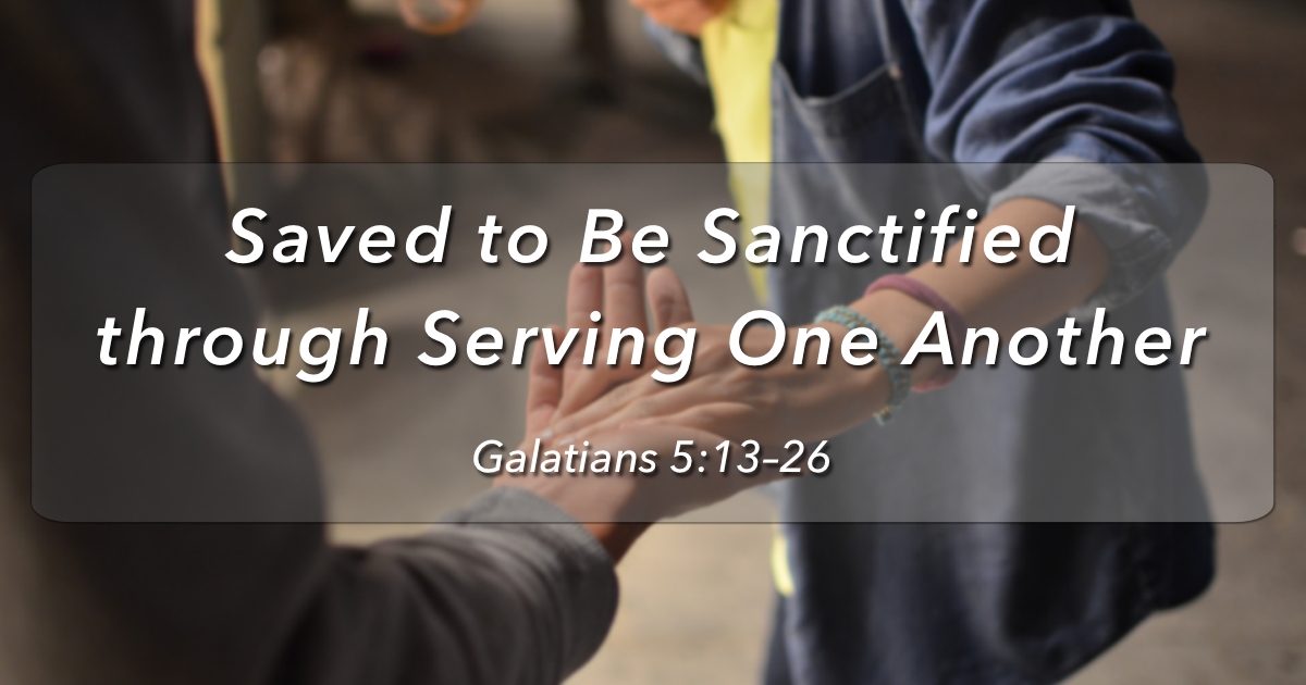Glencairn Baptist Church – Saved to Be Sanctified through Serving One ...