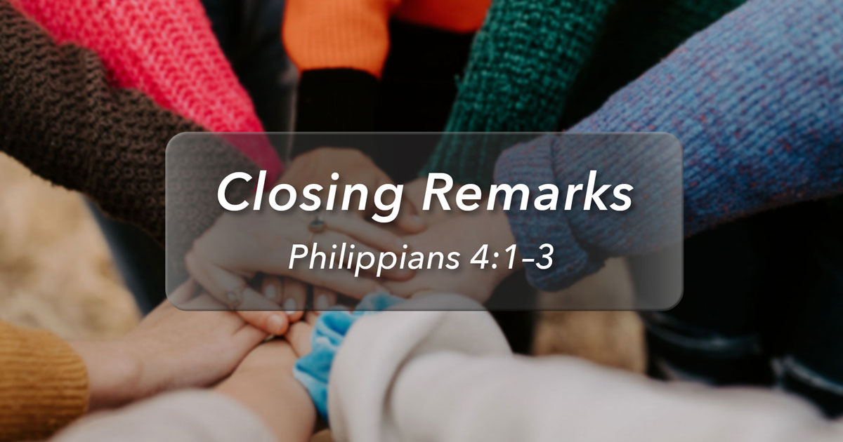 Glencairn Baptist Church – Closing Remarks