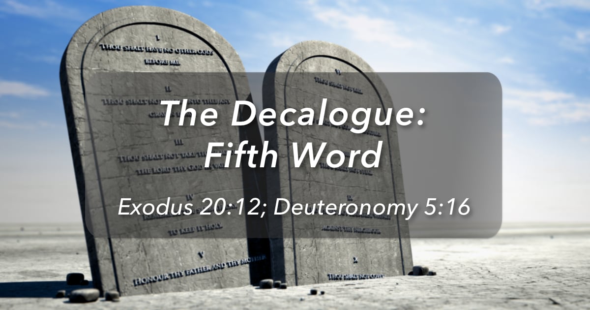 Glencairn Baptist Church – The Decalogue: Fifth Word
