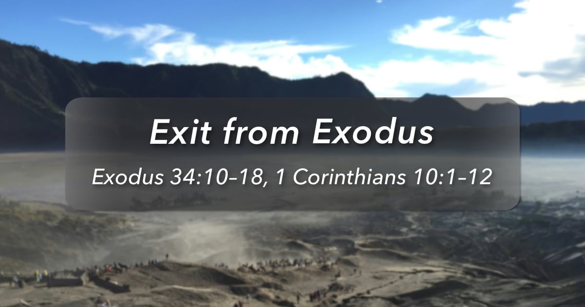 Glencairn Baptist Church – Exit from Exodus